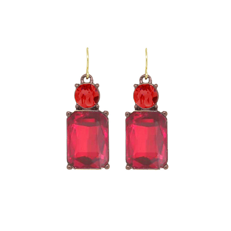 Last True Angel Red Twin Gem Drop Earrings – Jewella